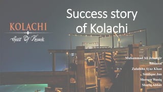 Success story of Kolachi | PDF
