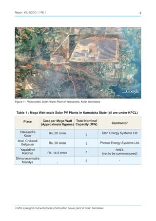 Kolar solar pv plant a case study of | PDF