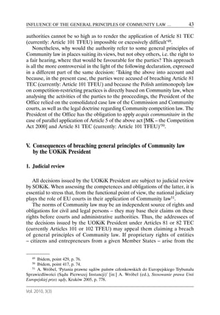 Kolasinski influence of the general principles of community law | PDF | Law