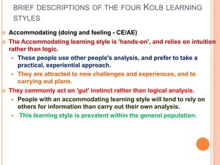 Kolb learning styles | PPTX