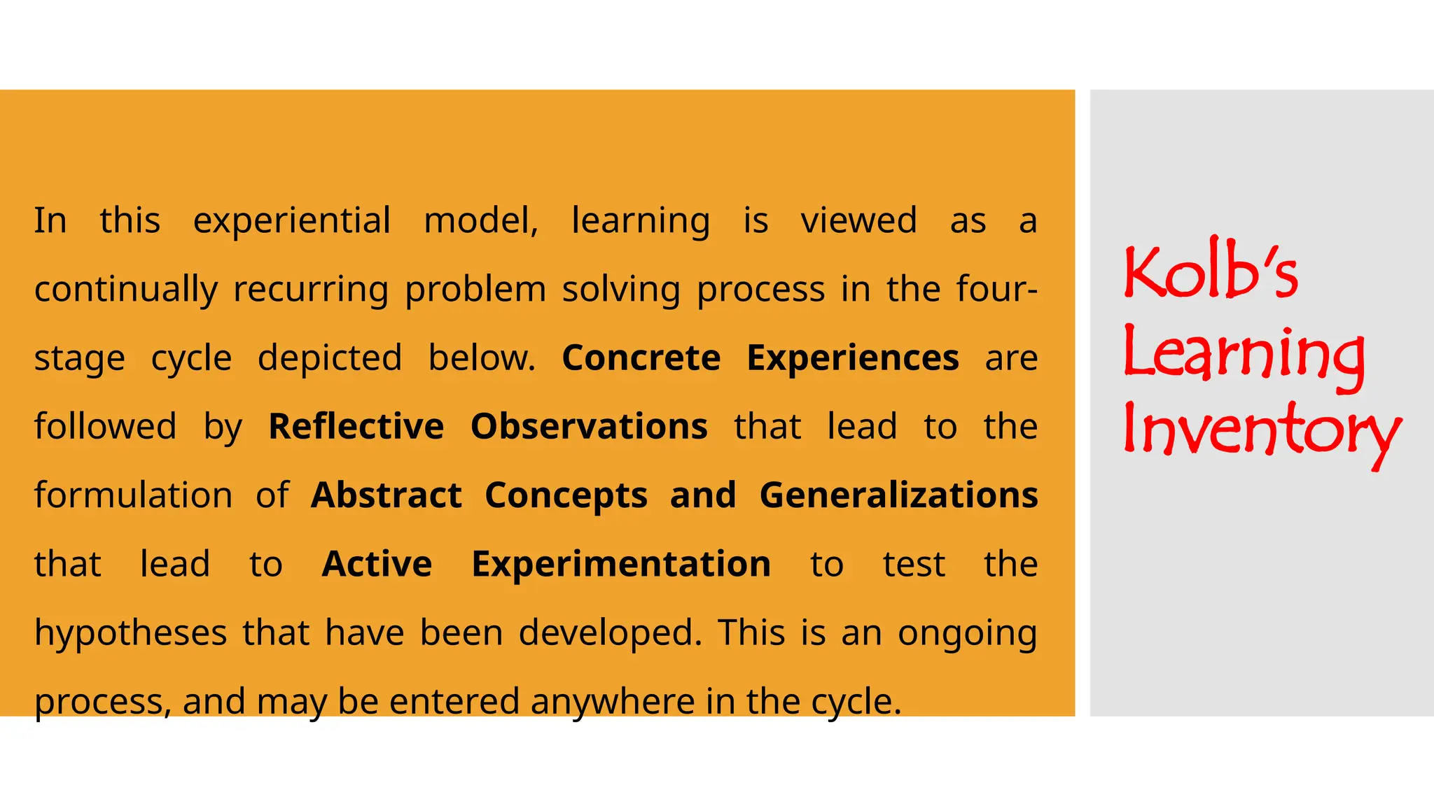 Kolbs-Learning-Inventory-powerpoint presentation | PPTX