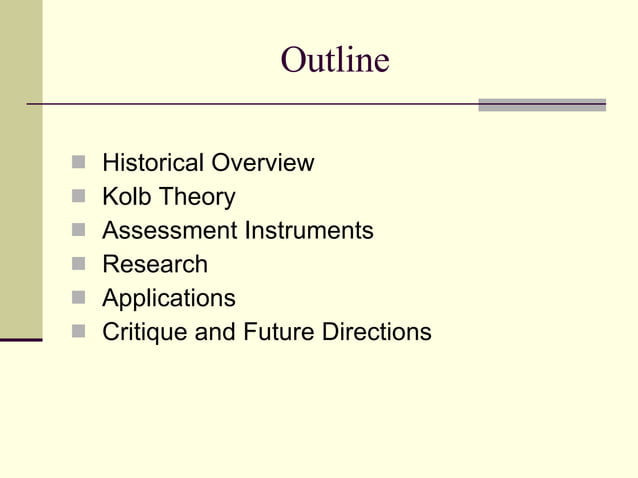 Kolb Theory | PPT