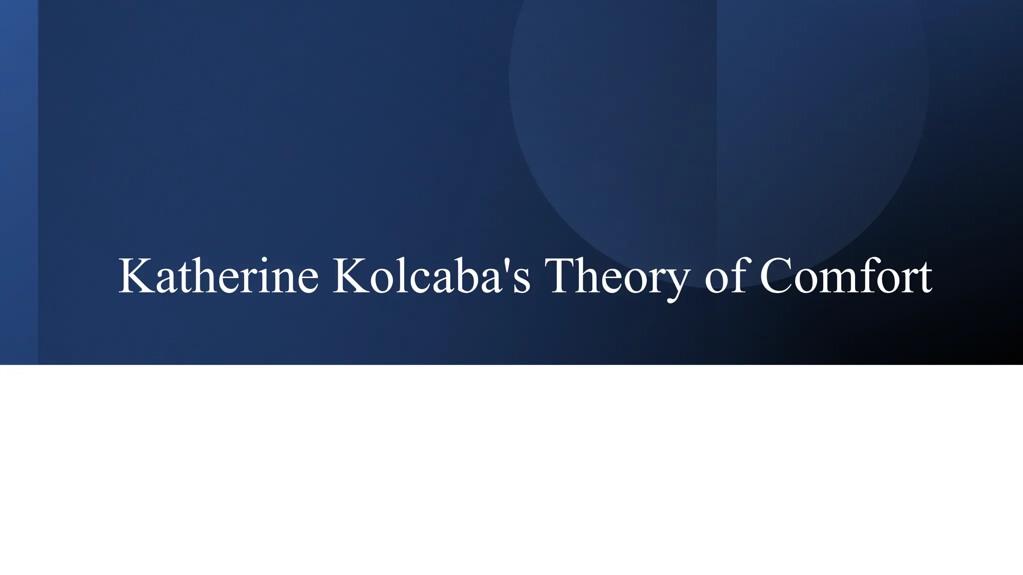 Kolcaba's Theory of Comfortpresentation.pptx