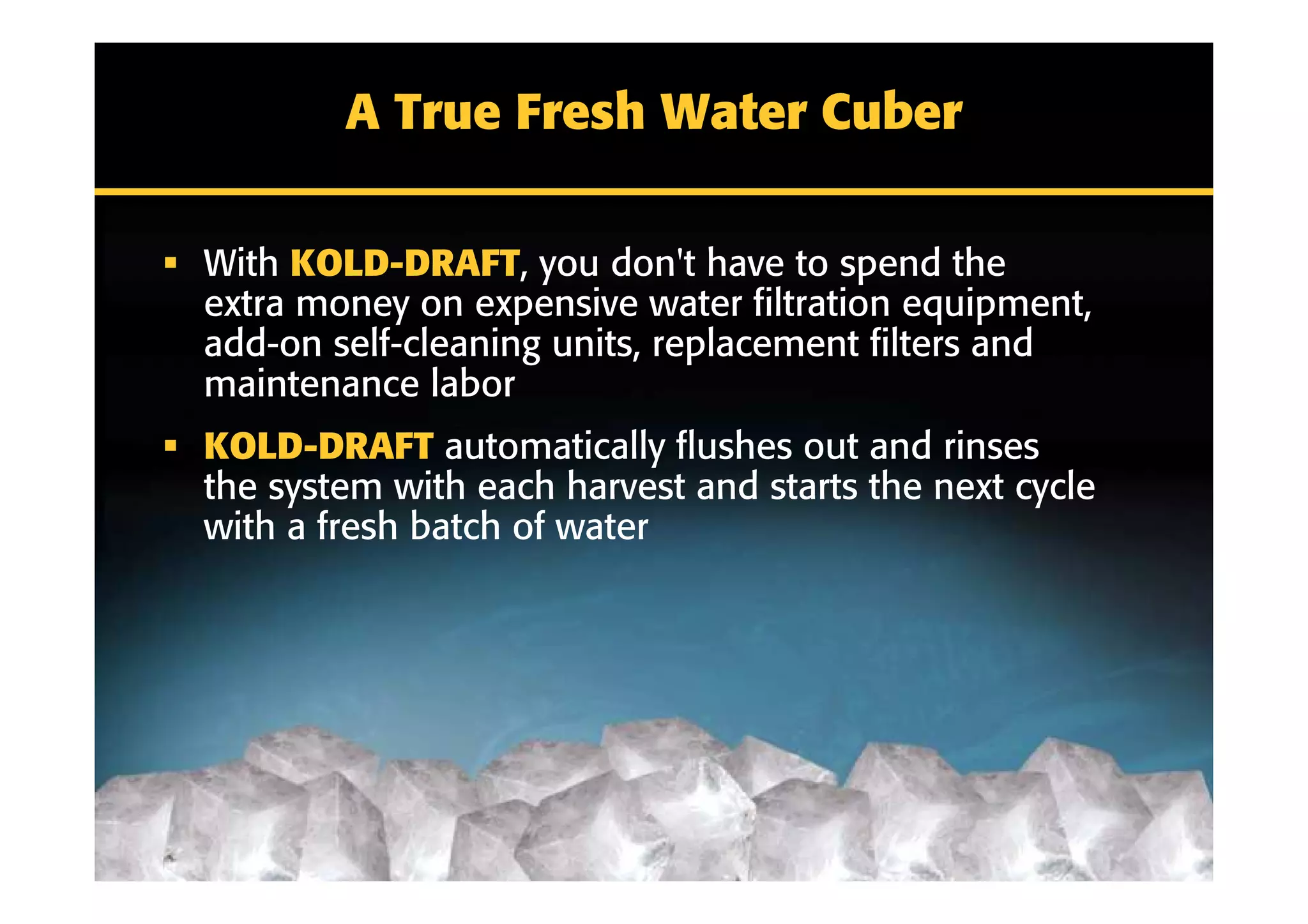 KOLD-DRAFT Commercial Ice Machines Overview | PDF