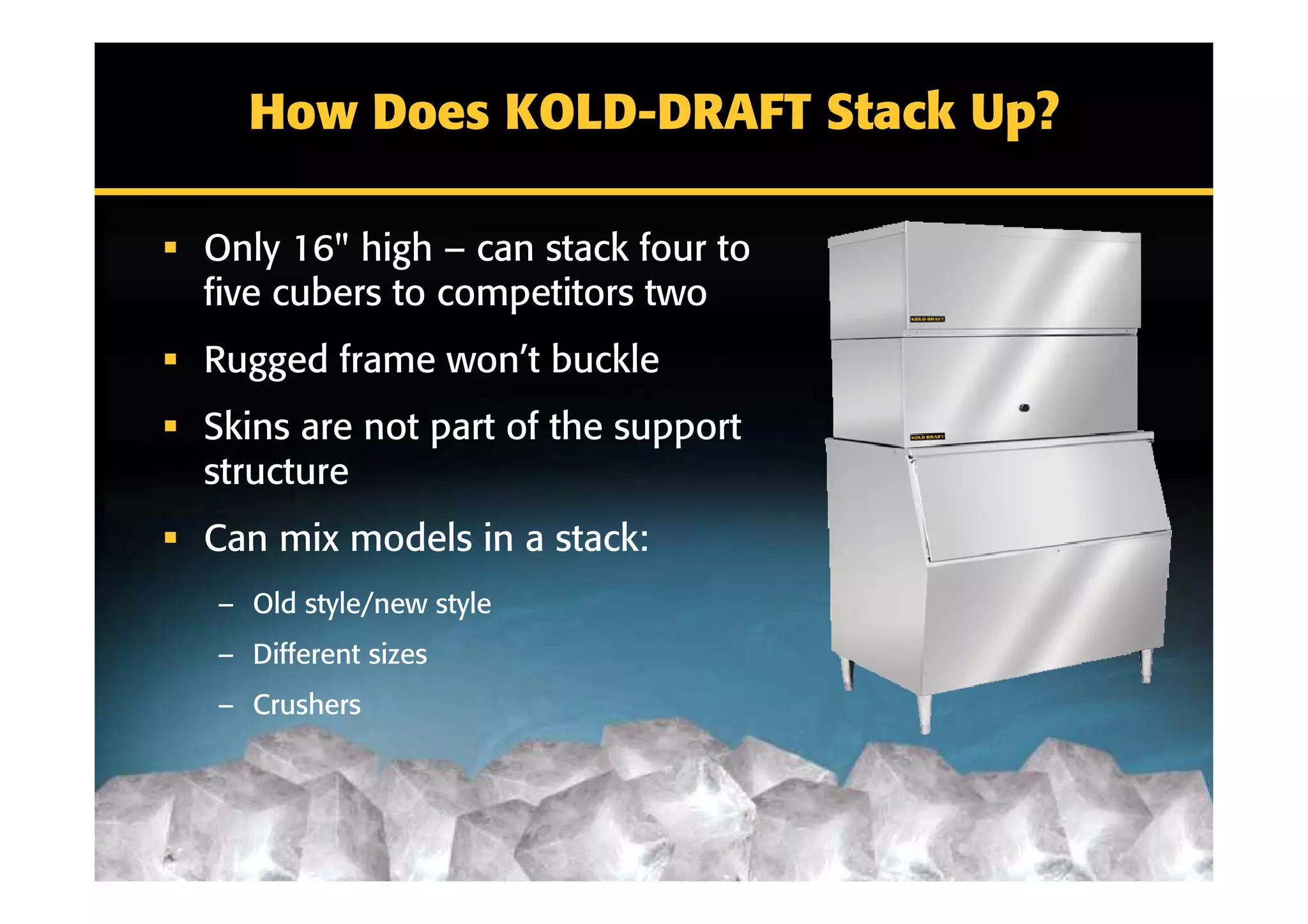 KOLD-DRAFT Commercial Ice Machines Overview | PDF