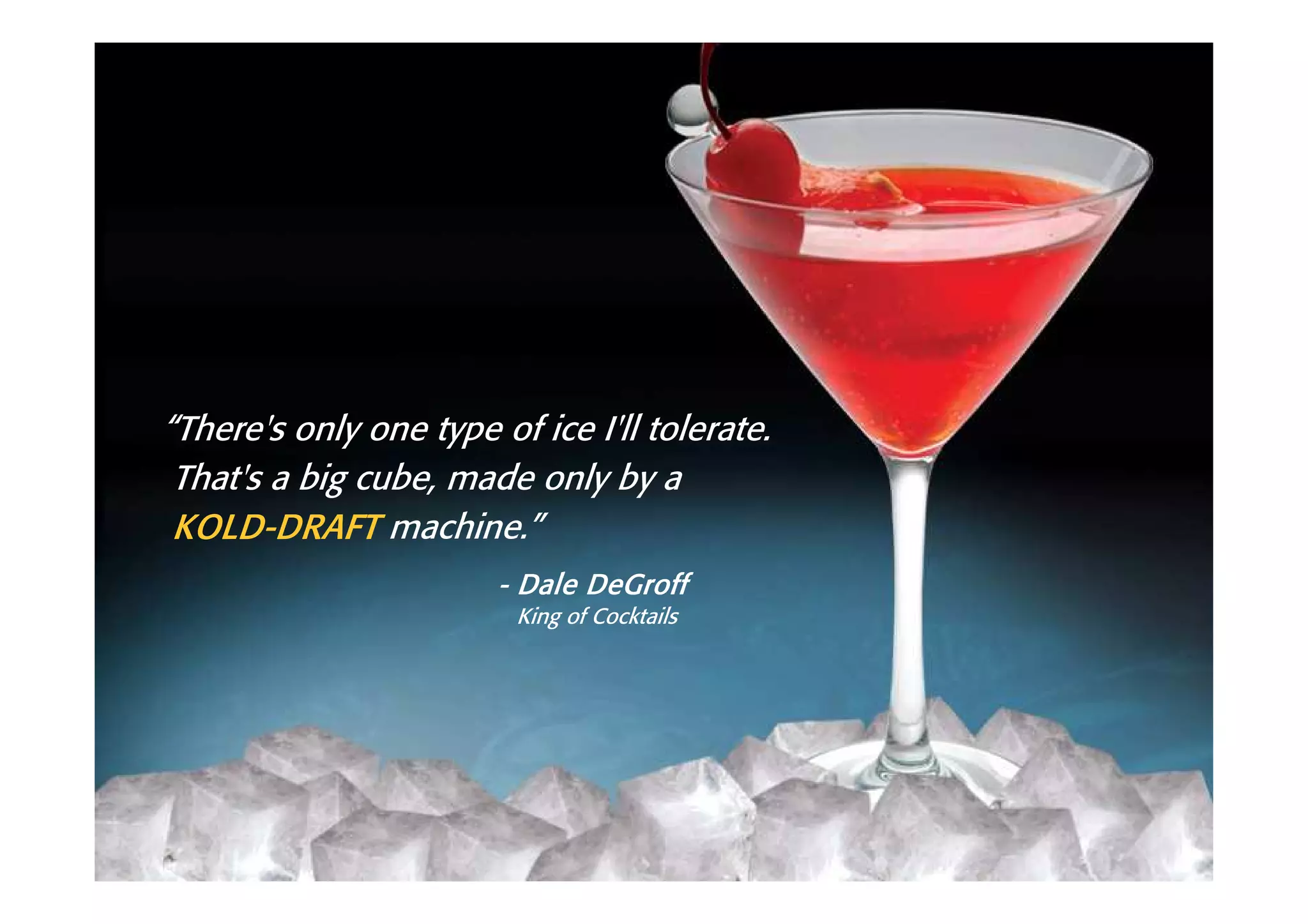 KOLD-DRAFT Commercial Ice Machines Overview | PDF