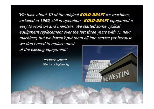 KOLD-DRAFT Commercial Ice Machines Overview | PDF