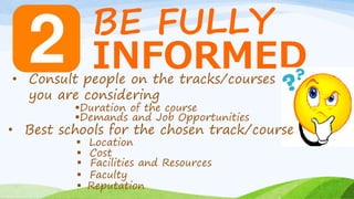 DepEd Curriculum Exit Kolehiyo - How to Choose SHS Track/College Course ...