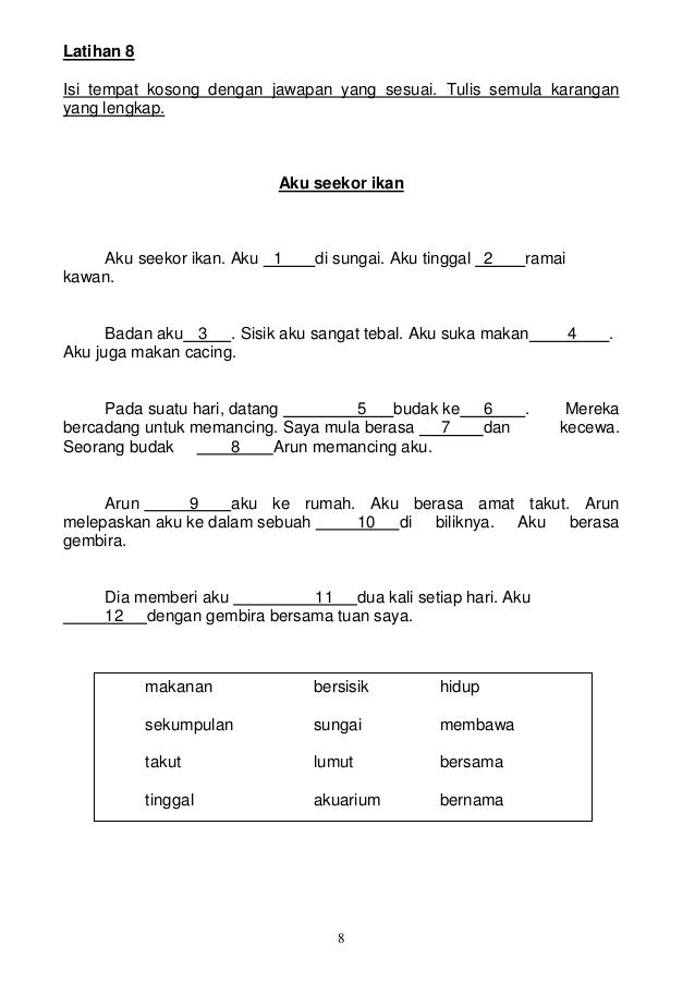 Contoh Karangan Pendek Aku Sebuah Beg Sekolah Panduan Menulis