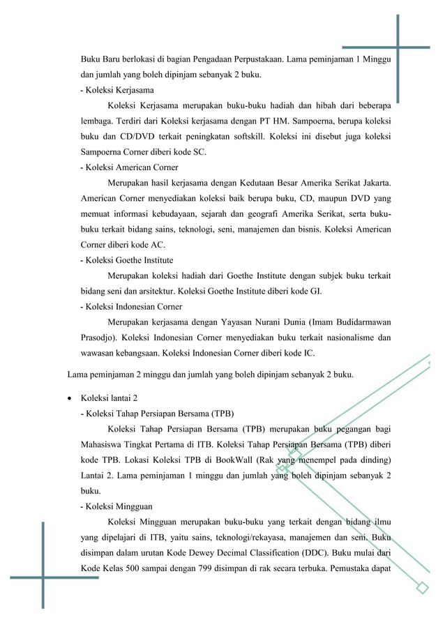 Koleksi Media Elektronik di Perpustakaan Pusat ITB | PDF