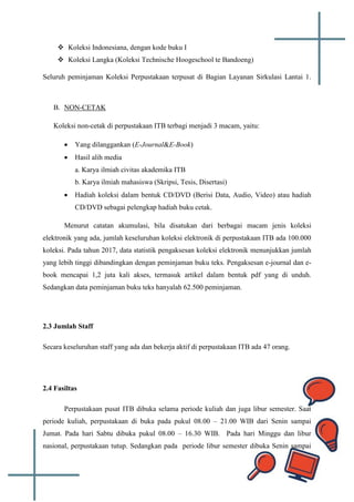 Koleksi Media Elektronik di Perpustakaan Pusat ITB | PDF