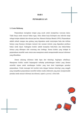 Koleksi Media Elektronik di Perpustakaan Pusat ITB | PDF