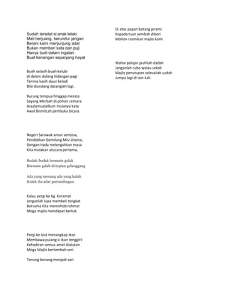 Koleksi pantun pengacara majlis | DOCX