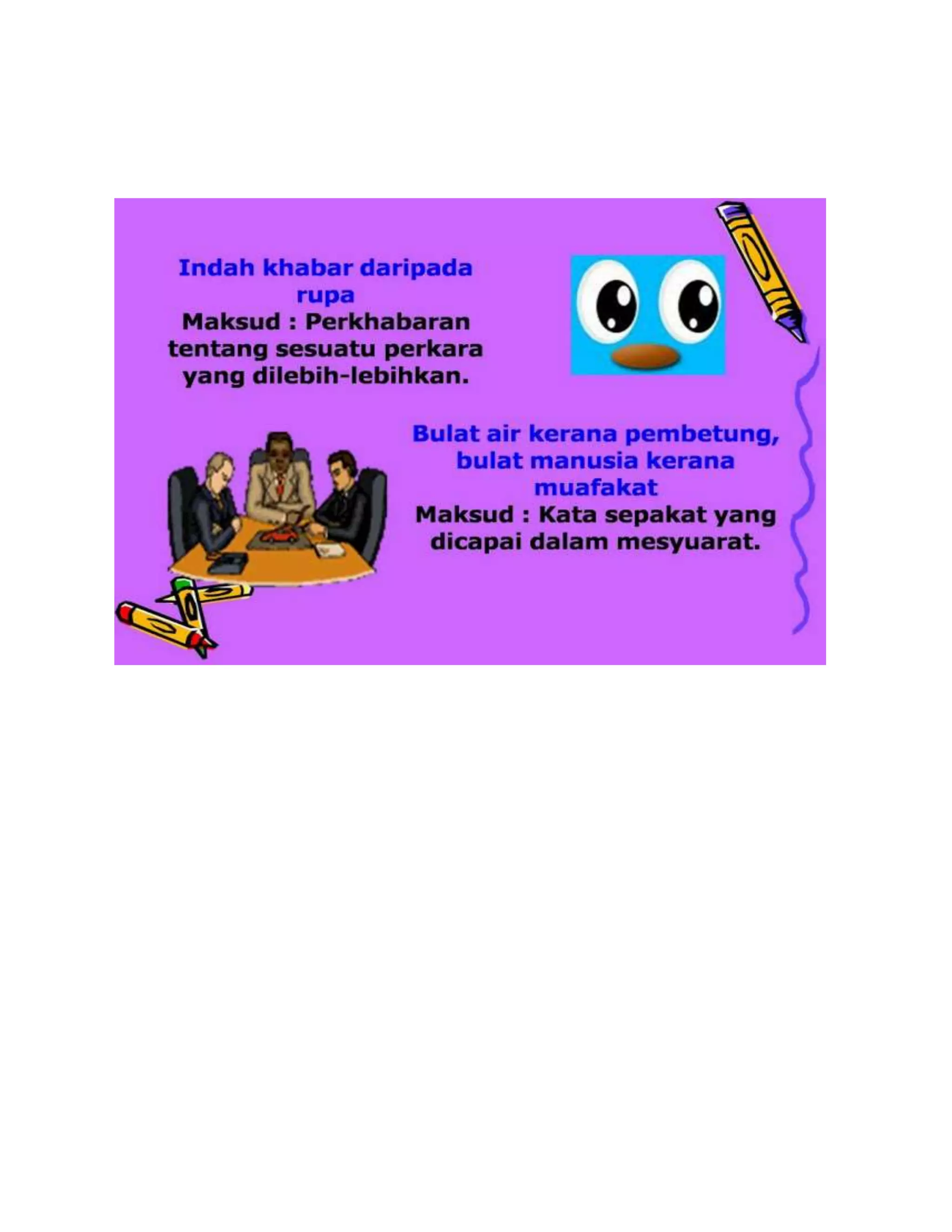 Koleksi peribahasa bergambar | DOCX