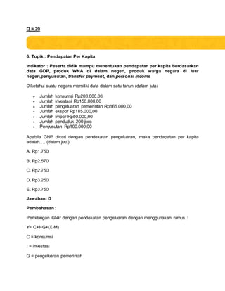 Koleksi soal ekonomii | DOCX