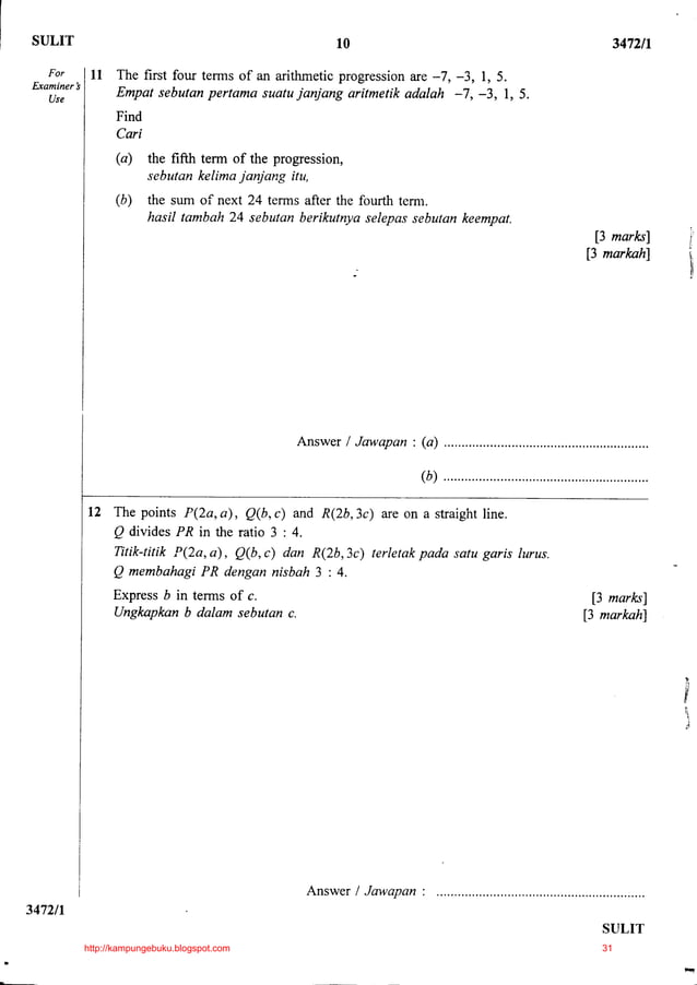 Koleksi soalan addmath kertas1 | PDF