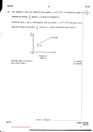 Koleksi soalan addmath kertas1 | PDF