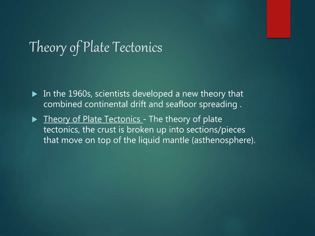 Continental Drift Theory and Plate Tectonic | PPTX | Geography | Science