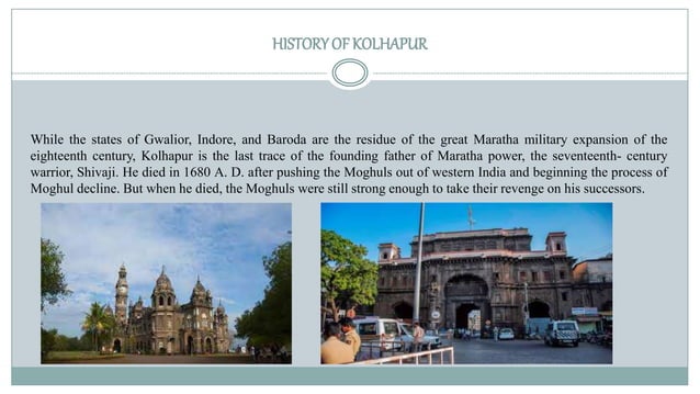 KOLHAPUR TOURISM SOME FAMOUS PLACES IN KOLHAPUR ppt. | PPTX