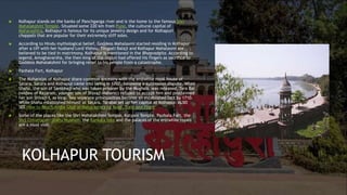 KOLHAPUR TOURISM SECTOR TO VISIT IN KOLHAPUR. | PPTX