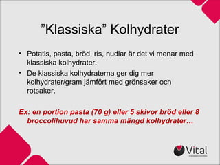 Kolhydrater | PPT
