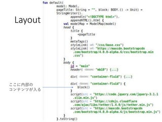 Spring Boot で kotlinx.html を使った方法 | PPT