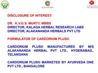 Cardoriumm Plus NIMS study interim report 14032016 | PPTX