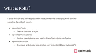 OpenStack Kolla project update rocky release | PPT