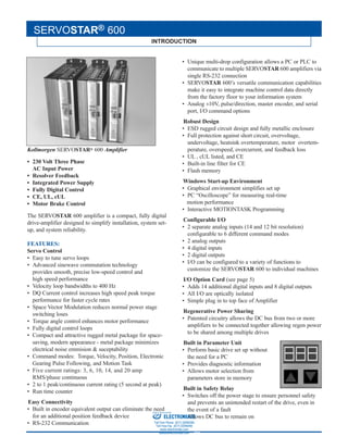 Kollmorgen .servostar600 with_gold_line_xt_tb_catalog | PDF