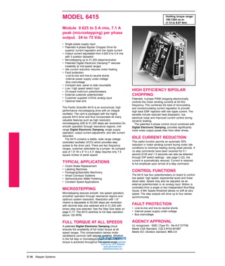 Kollmorgen 6410 6415_stepper_drive_catalog | PDF