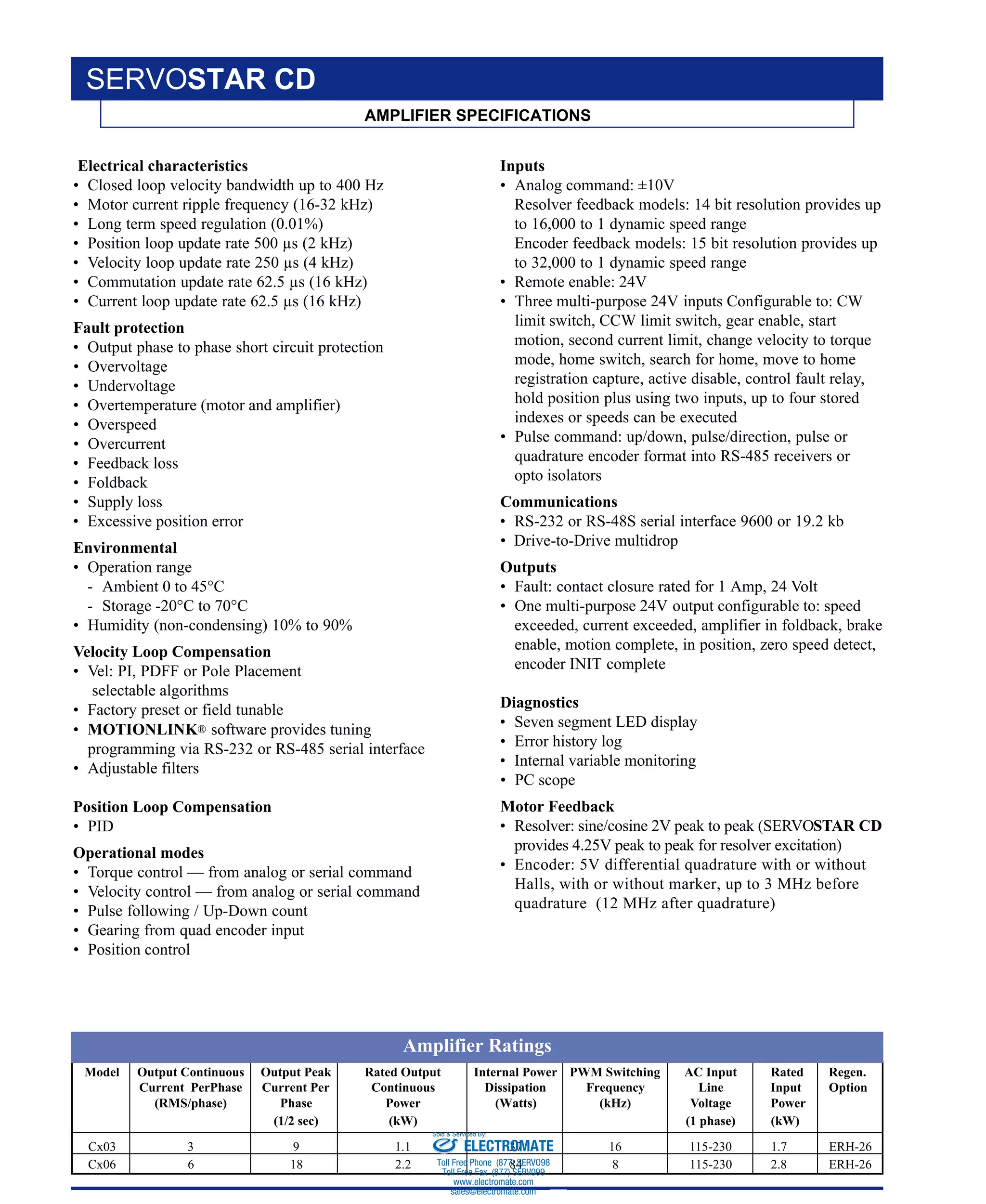 Kollmorgen servostar cd_series2_catalog | PDF