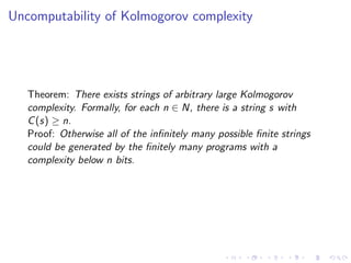 Kolmogorov Complexity, Art, and all that | PDF | Computing | Technology & Computing