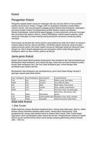 Koloid | PDF