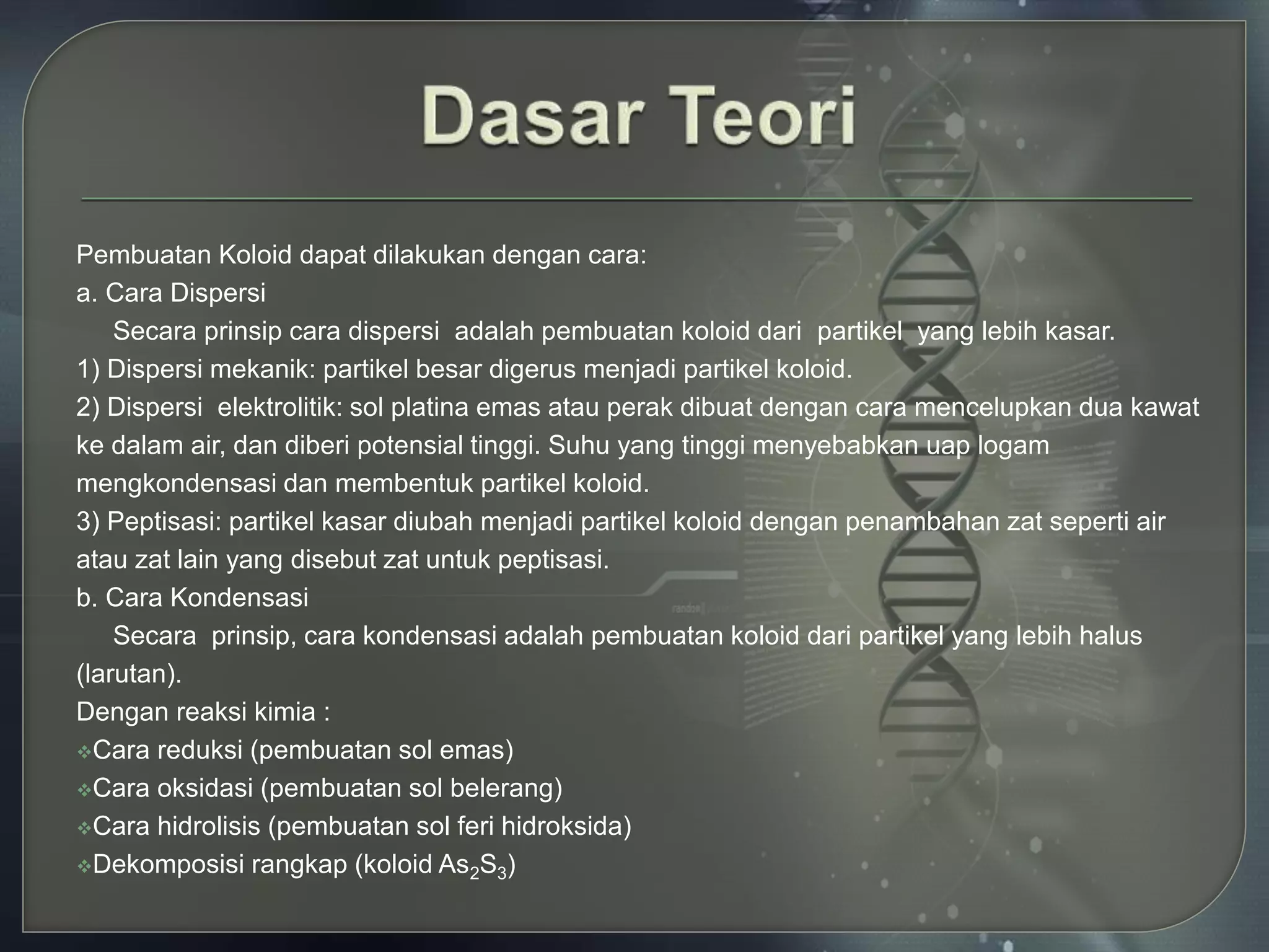 Laporan Hasil Praktikum Koloid | PPTX