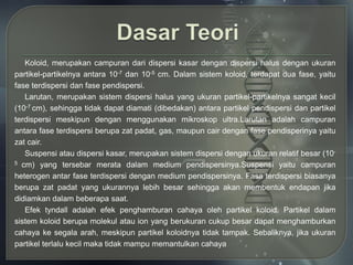 Laporan Hasil Praktikum Koloid | PPTX