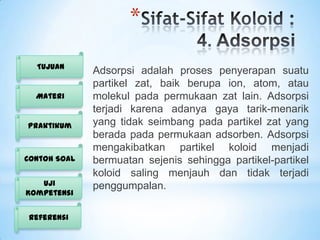 Koloid by rizkina hayati | PPT