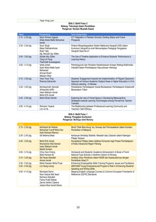 Kolokium jadual sesiselari | PDF