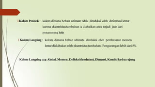 KOLOM (ANALISA KOLOM LANGSING DAN PENDEK.pptx