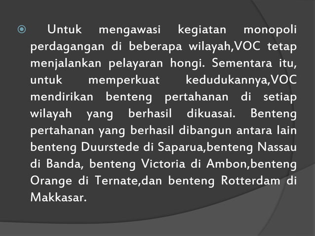Kolonialisme dan imperialisme voc | PPTX