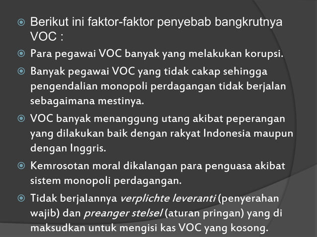 Kolonialisme dan imperialisme voc | PPTX