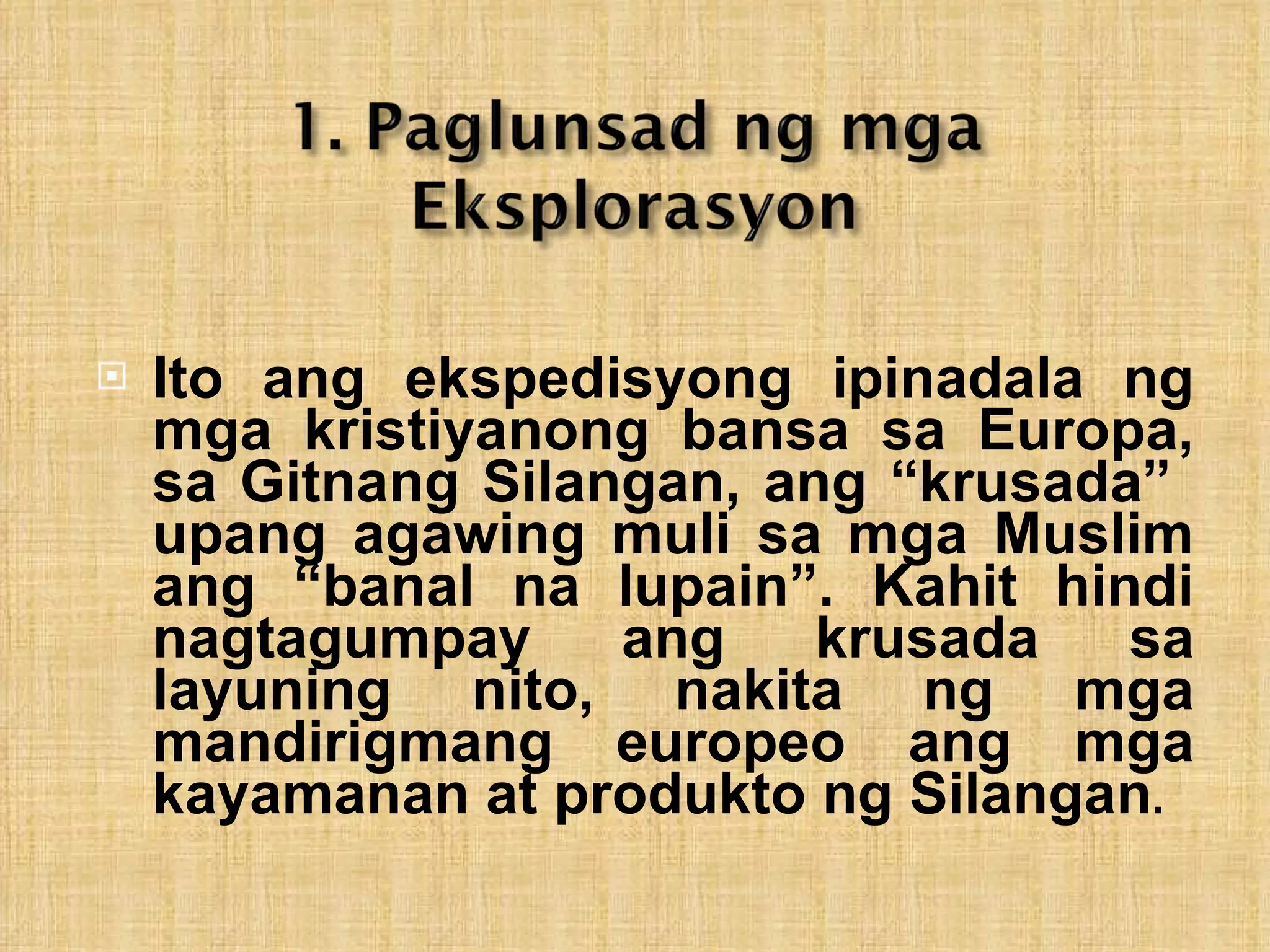 Kolonisasyon at kristiyanisasyon ng pilipinas final | PPT