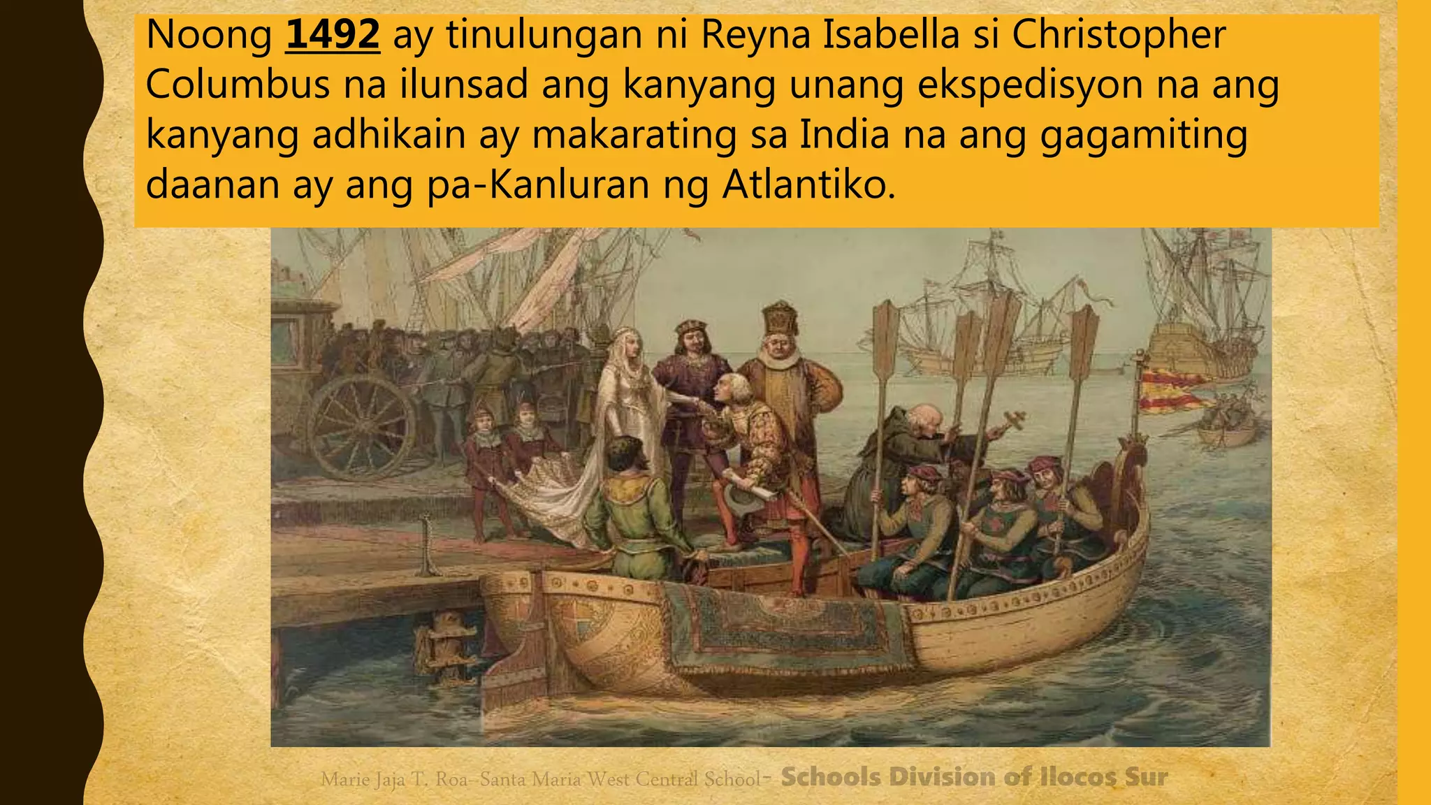 Kolonyalismo: Dahilan at Layunin ng Pananakop ng mga Espanyol | PPTX