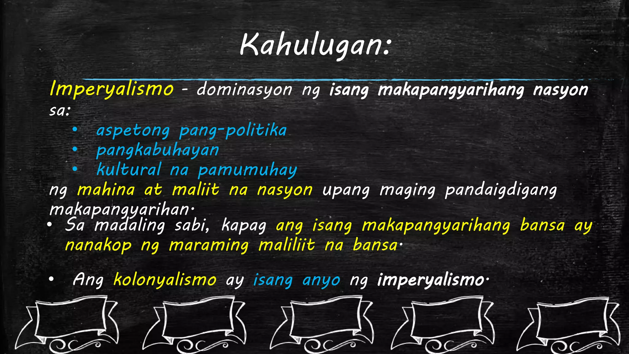 Kolonyalismo at imperyalismo ppt | PPTX
