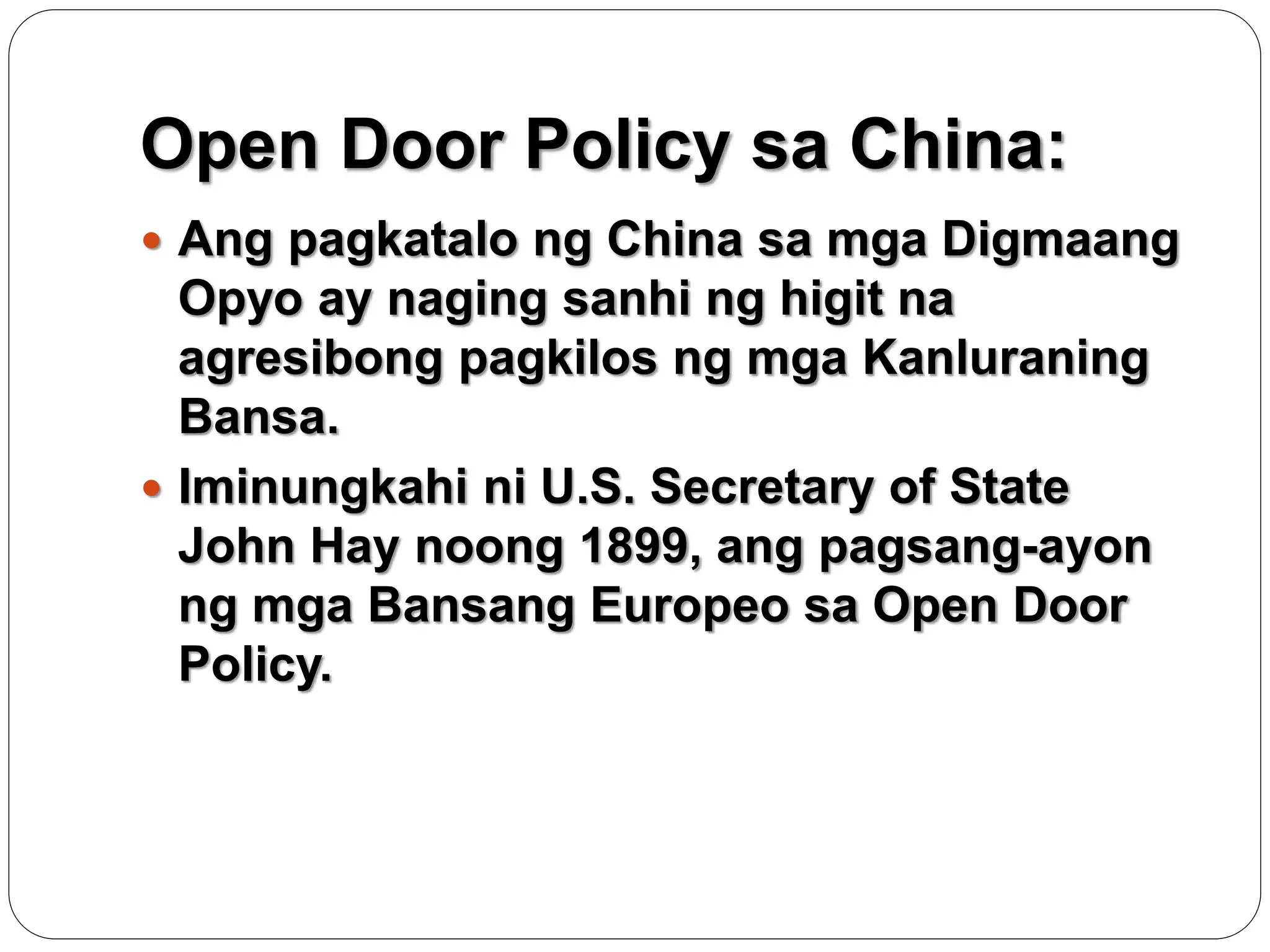 Kolonyalismo at Imperyalismo sa Silangang Asya | PPTX