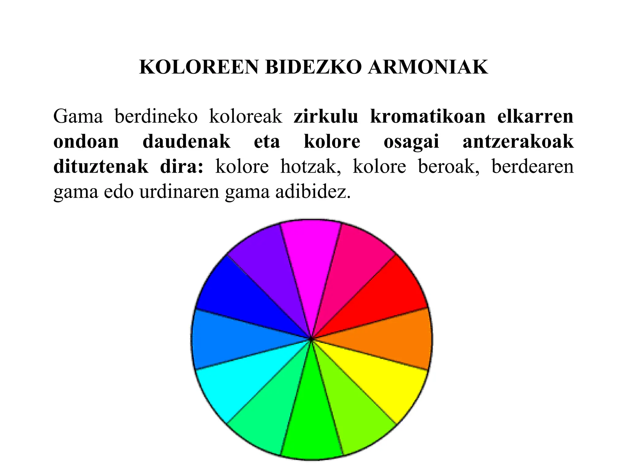 TEORIA DEL COLOR Y APLICACIONES, GAMAS Y CCIRCULO CROMATICO | PDF