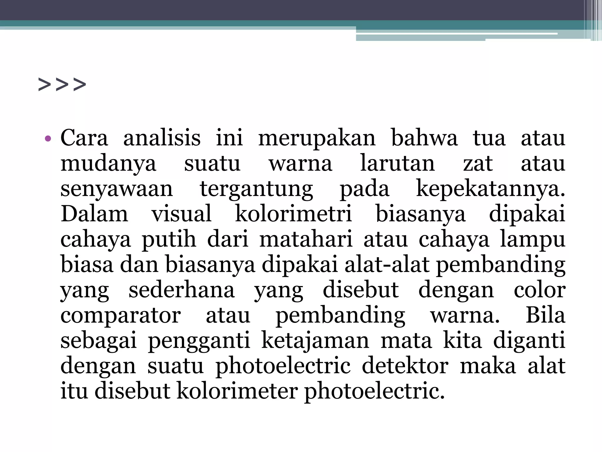 Kolorimetri | PPTX