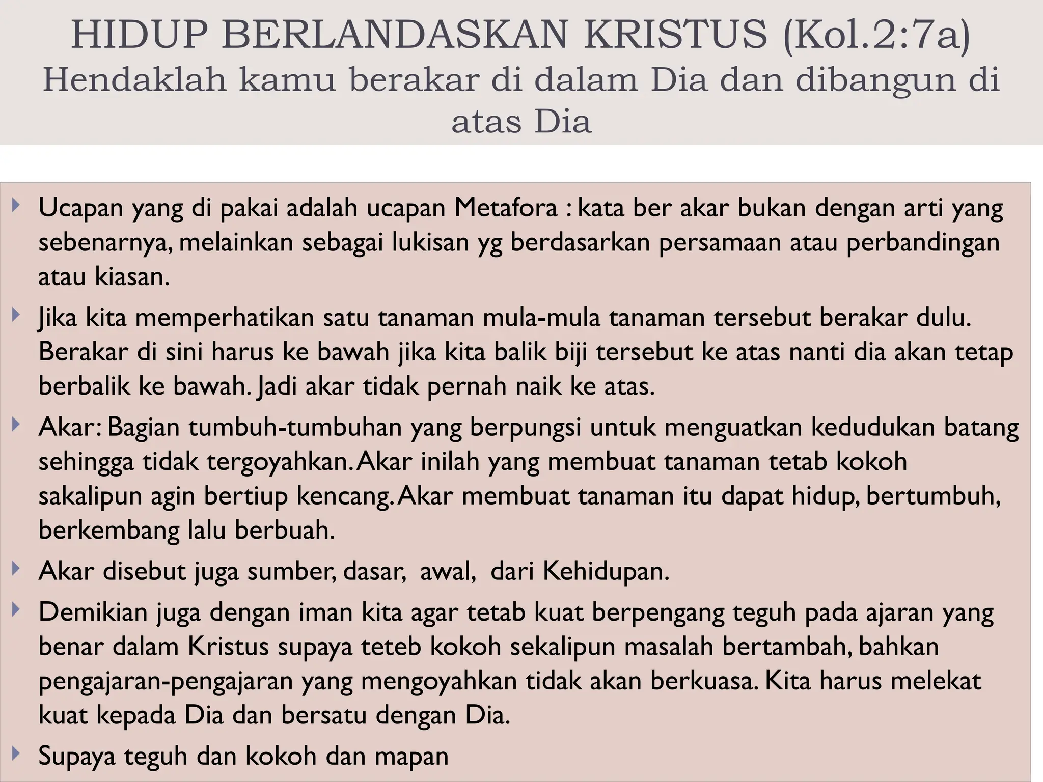 kolose 2 hidup dalam kristus berdasarkan surat kolose .pptx