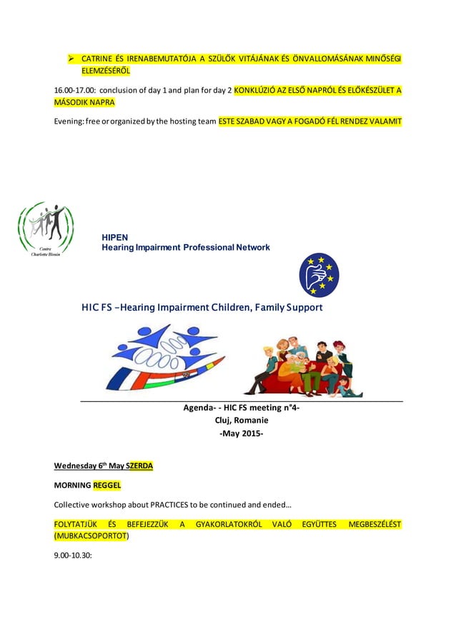 Kolozsvári program angol magyar | DOCX