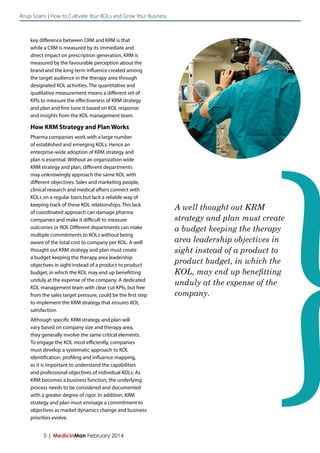 KOL Relationship Management in Pharma | PDF