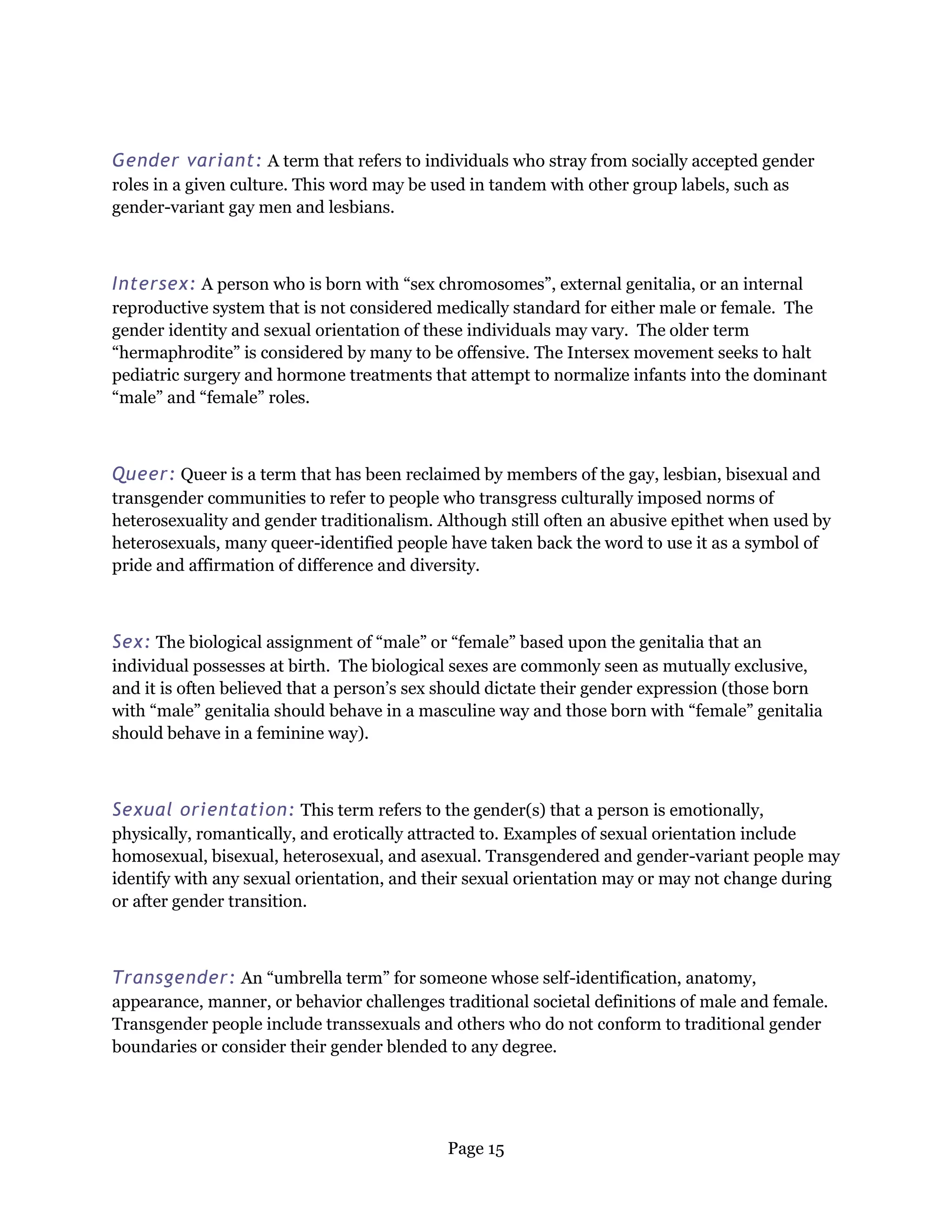 Kol Tzedek Transgender Inclusion Report | PDF